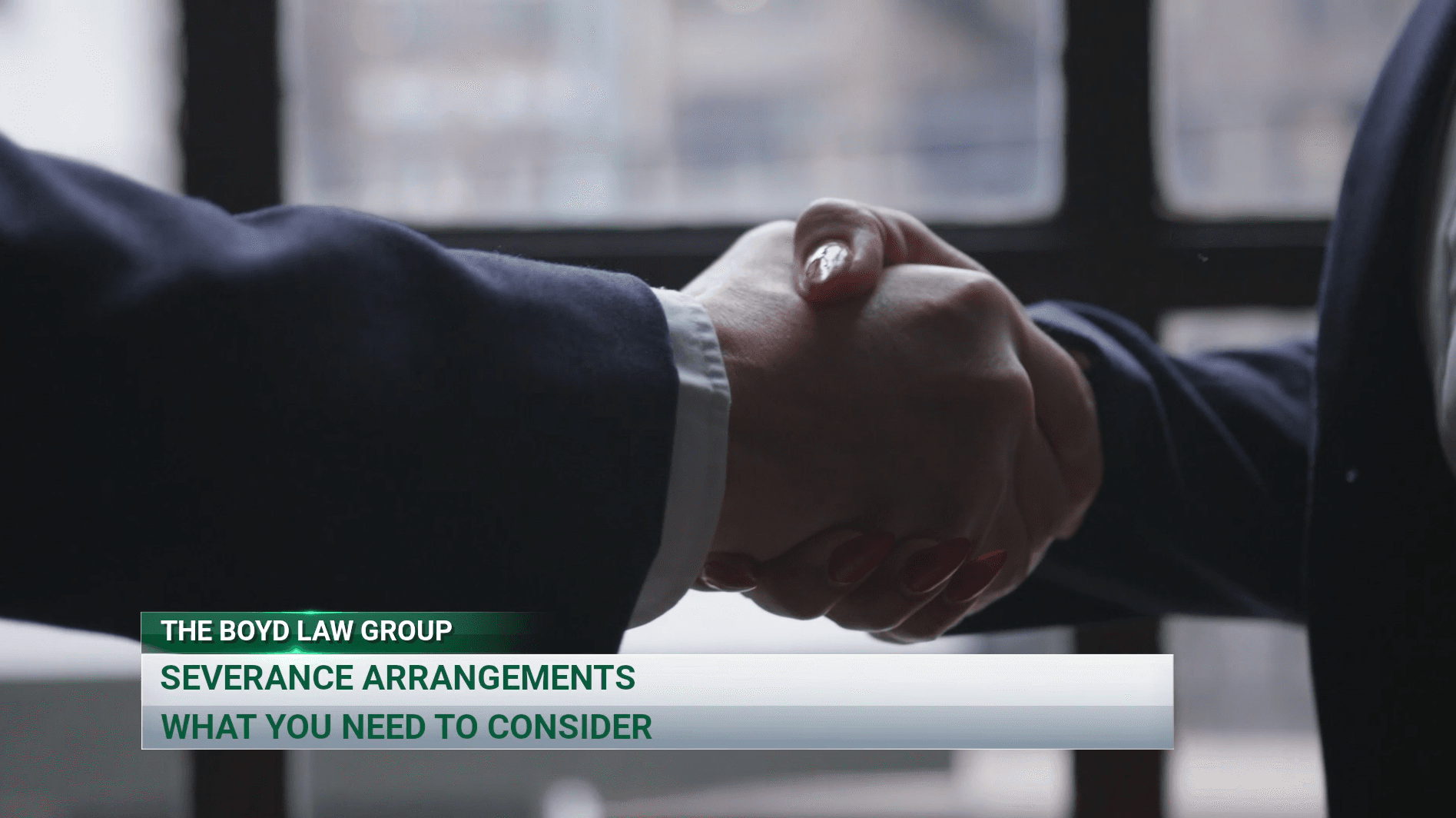 Severance Agreement Review & Negotiation | The Boyd Law Group, PLLC Video